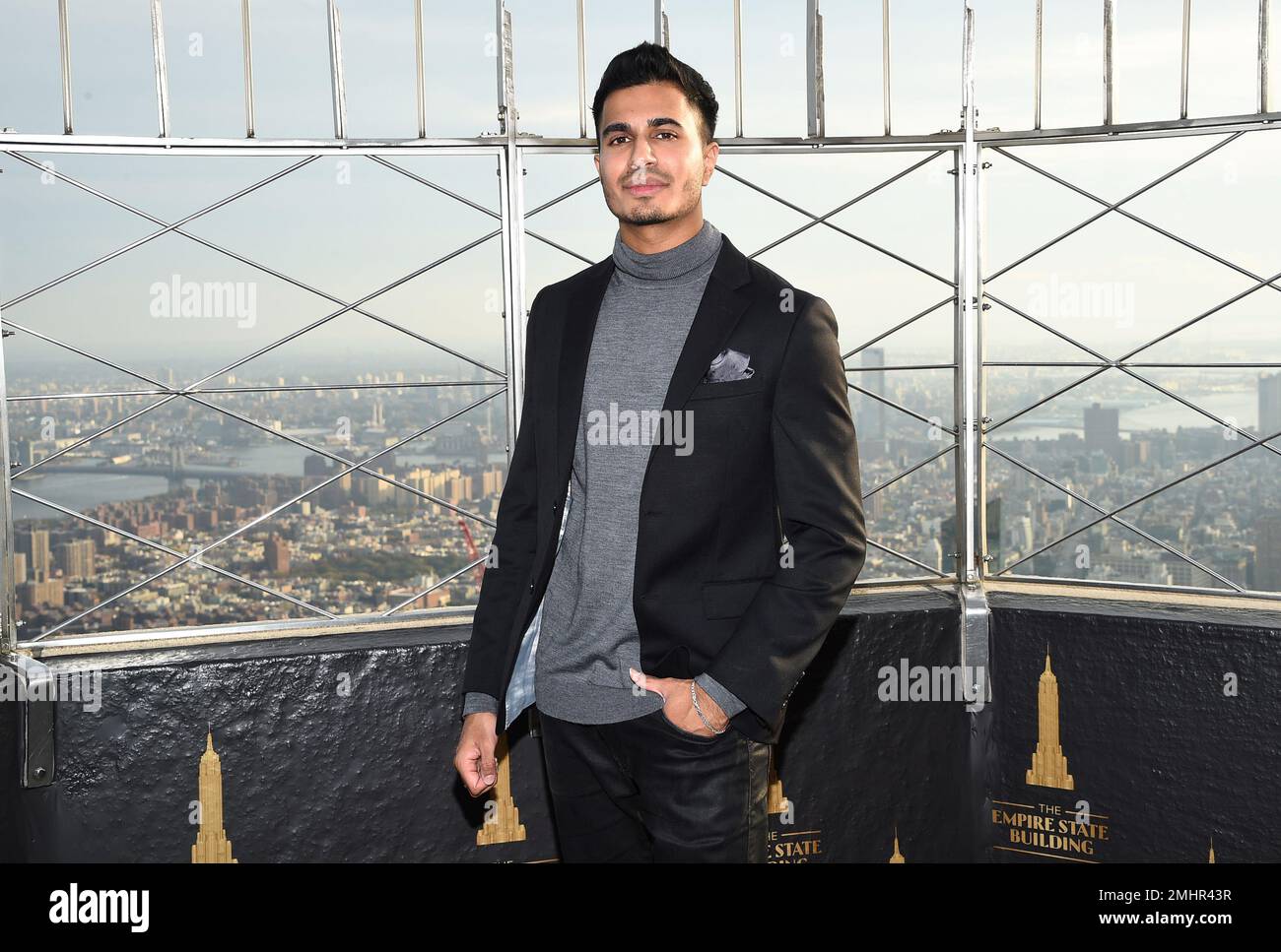 British singer-songwriter Arjun visits the Empire State Building for ...