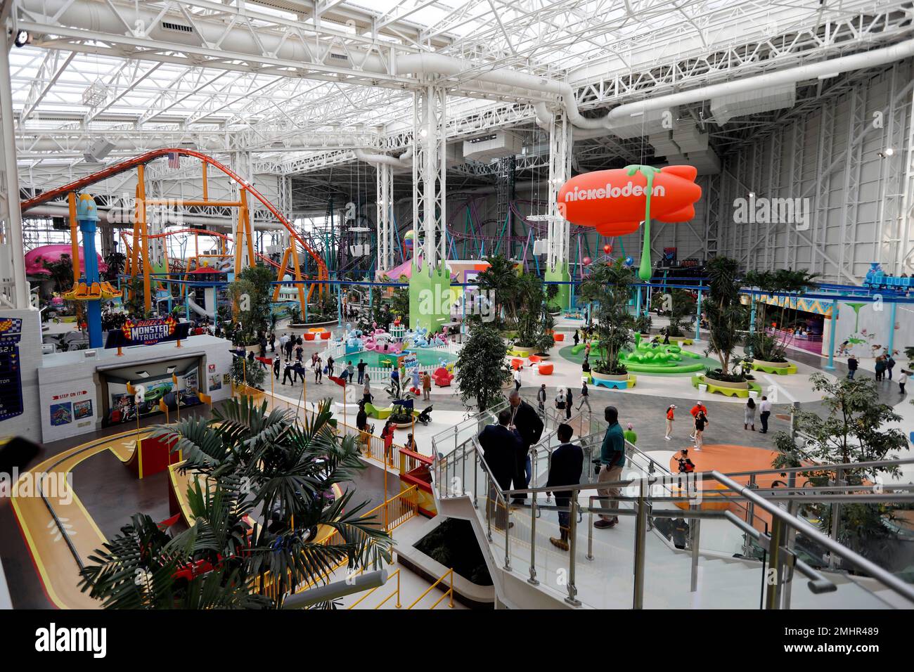 Visitors to the American Dream mega entertainment and shopping complex ...