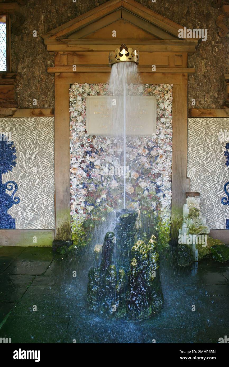 Floating crown fountain Oberon's palace Arundel Castle gardens Arundel ...