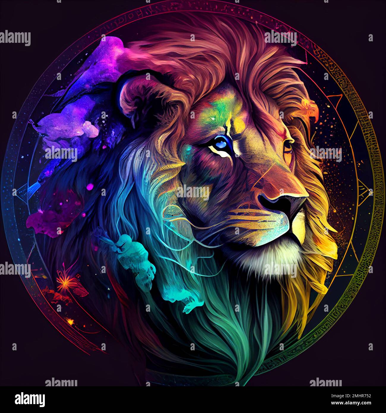 Lion zodiac symbol hi-res stock photography and images - Alamy