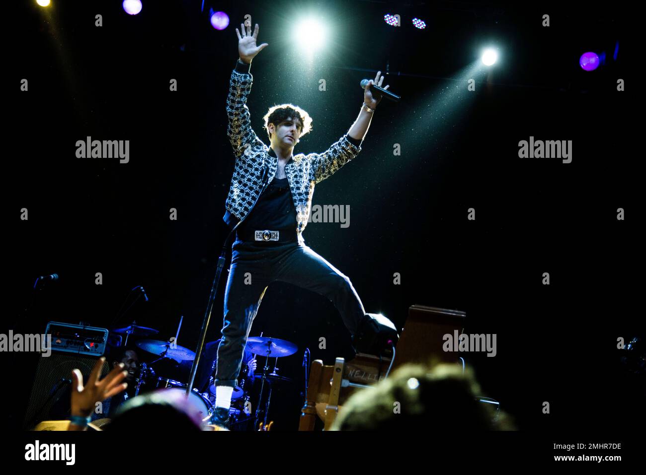 Adam Weiner of Low Cut Connie performs on stage at The Masquerade ...