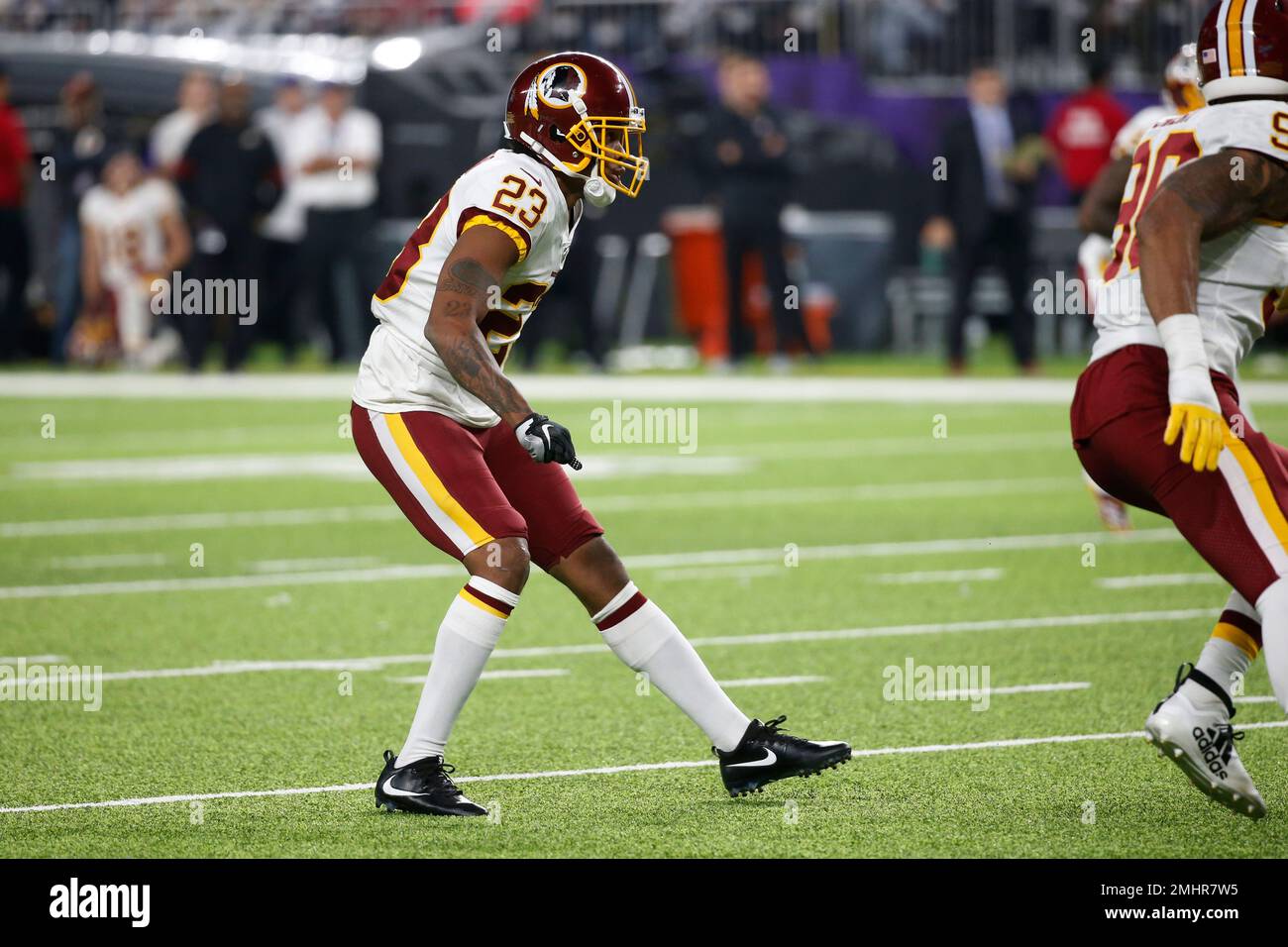 Washington Redskins cornerback Quinton Dunbar (23) during the first ...