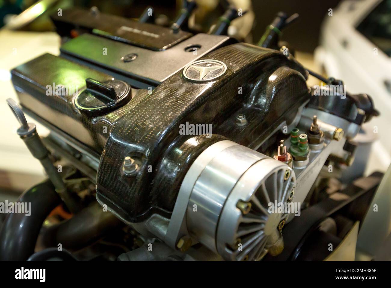 Mercedes engine hi-res stock photography and images - Alamy