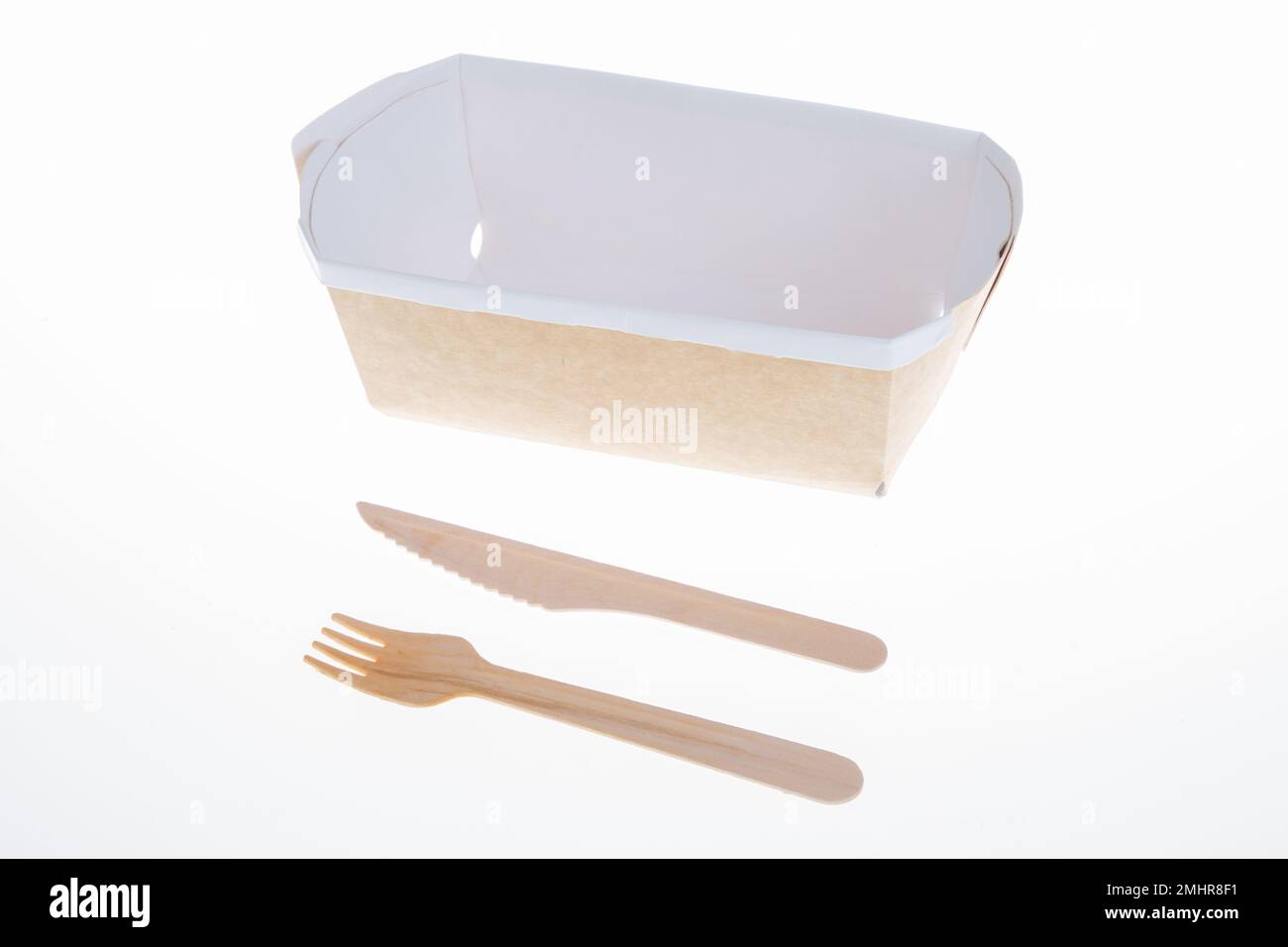 Brown white blank cardboard Rectangle Take Away Box Packaging For ...