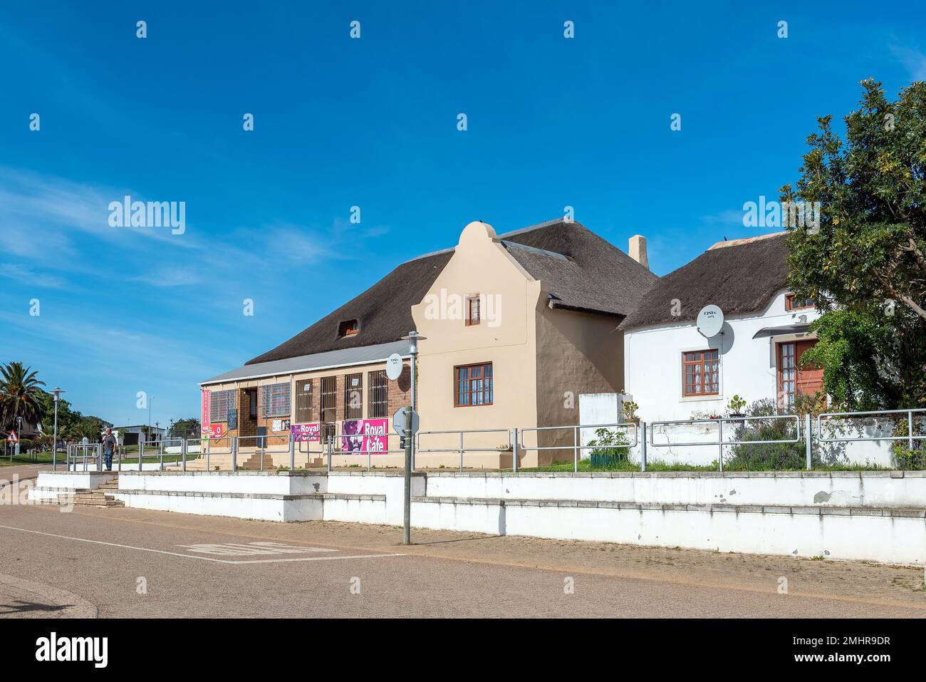 Elim, South Africa - Sep 21, 2022: A street scene, with the Royal Cafe ...