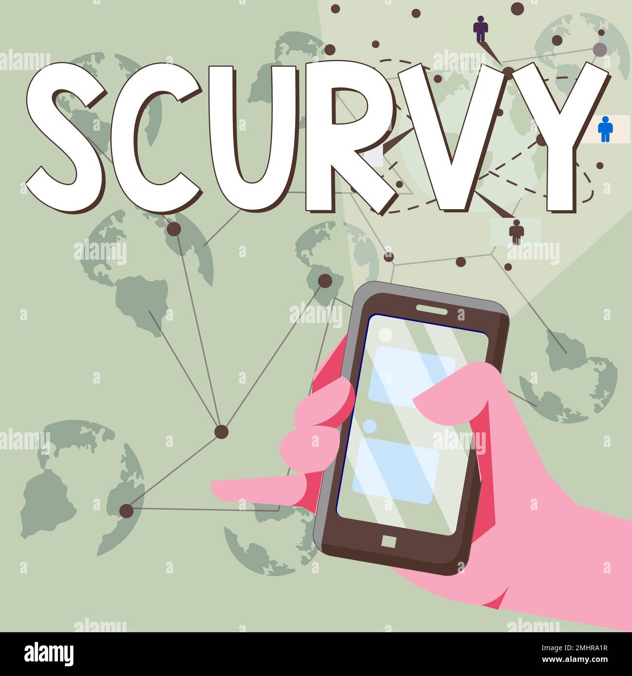 Sign displaying Scurvy. Business overview disease caused by a lack of ...