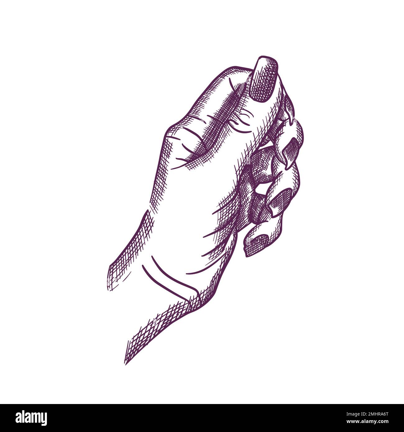 Hand female hatching. Vector illustration Stock Vector Image & Art - Alamy