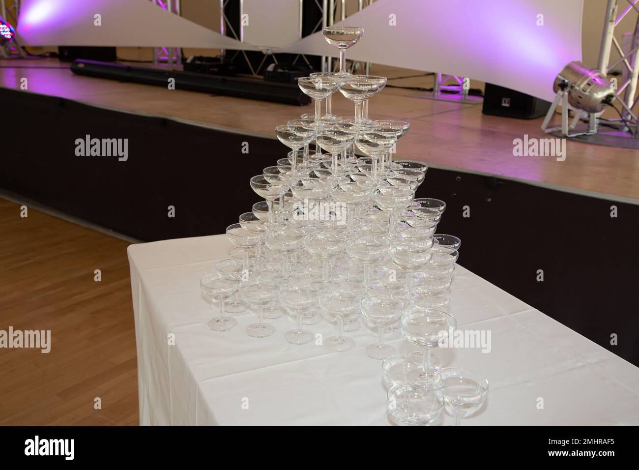 Champagne pyramid isolated hi-res stock photography and images - Alamy