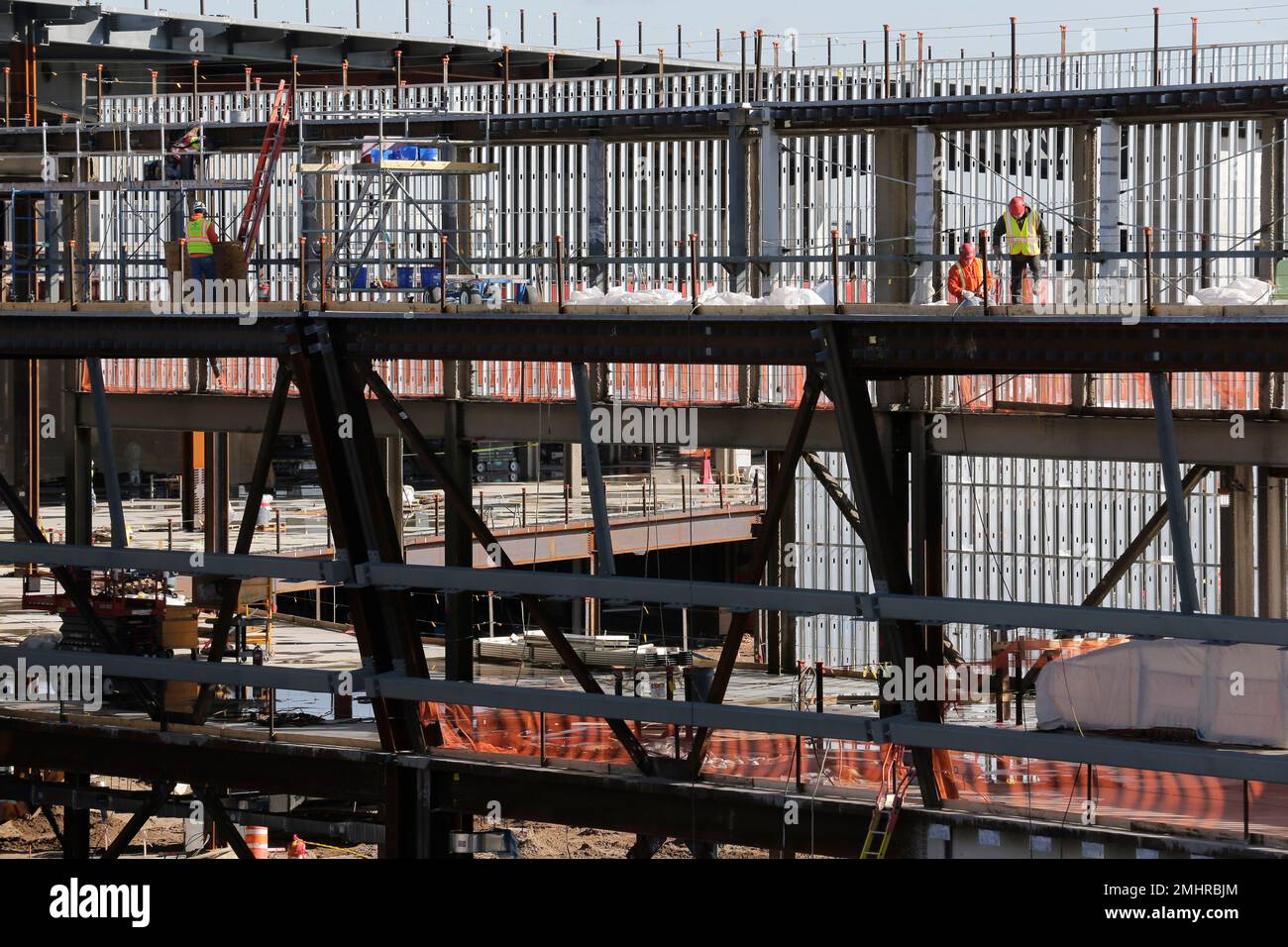 Work continues on the new Terminal 1 at Newark Liberty International ...