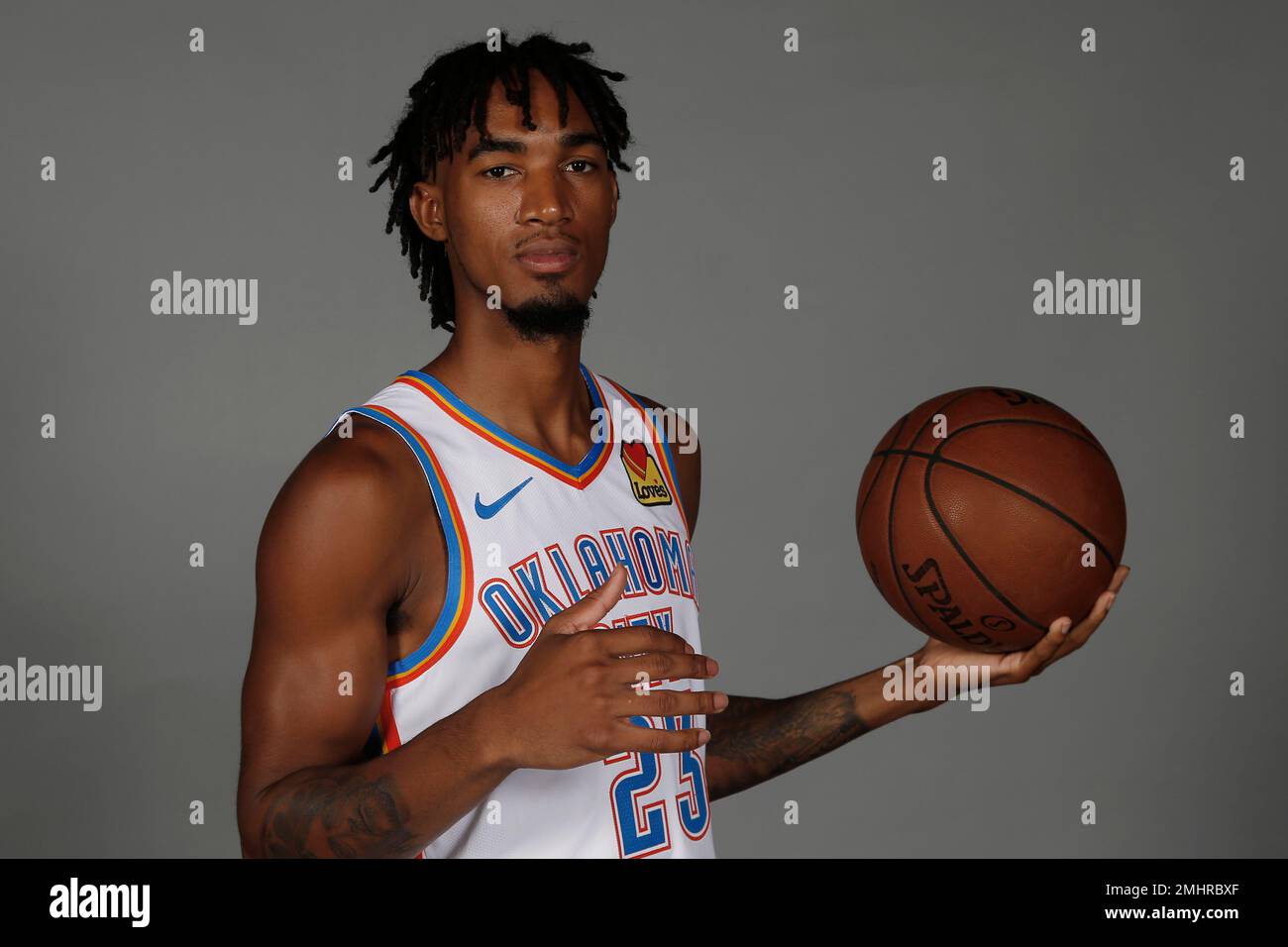 Oklahoma City Thunder guard Terrance Ferguson is pictured during an NBA ...
