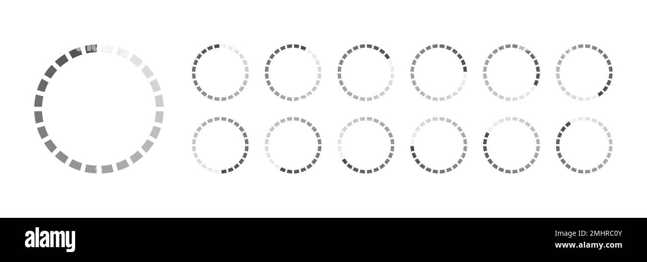 Circular Loading Buffering Icons Vector Stock Vector Image & Art - Alamy