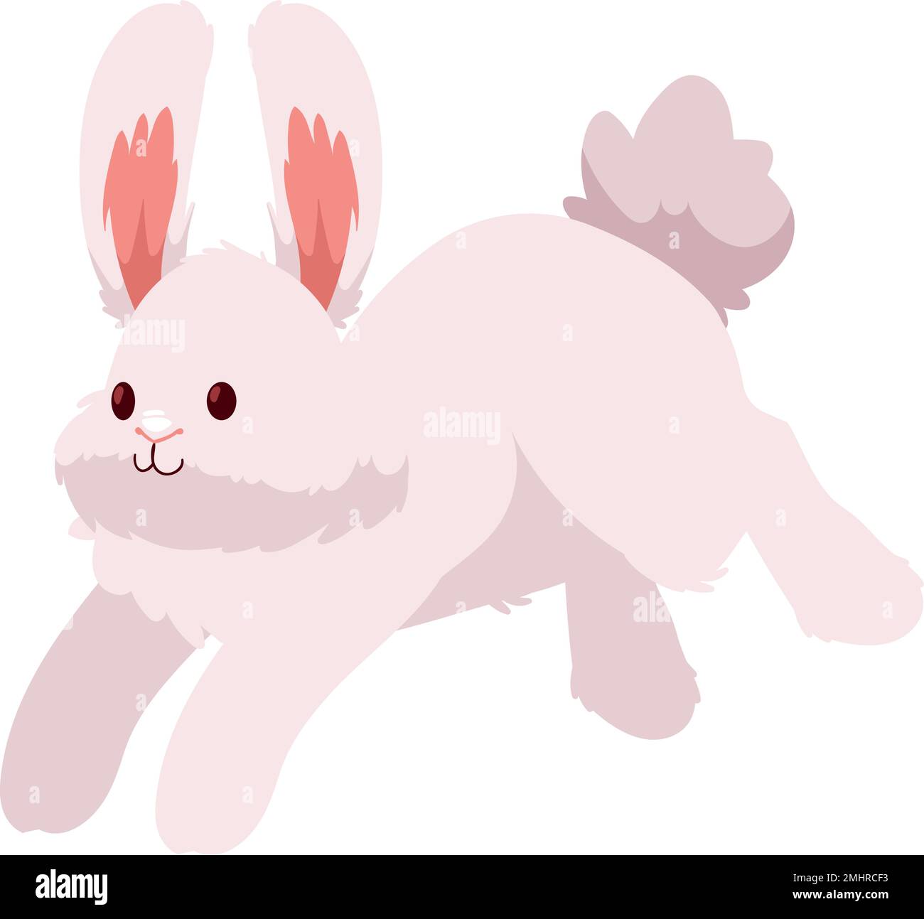 cute rabbit jumping Stock Vector Image & Art - Alamy