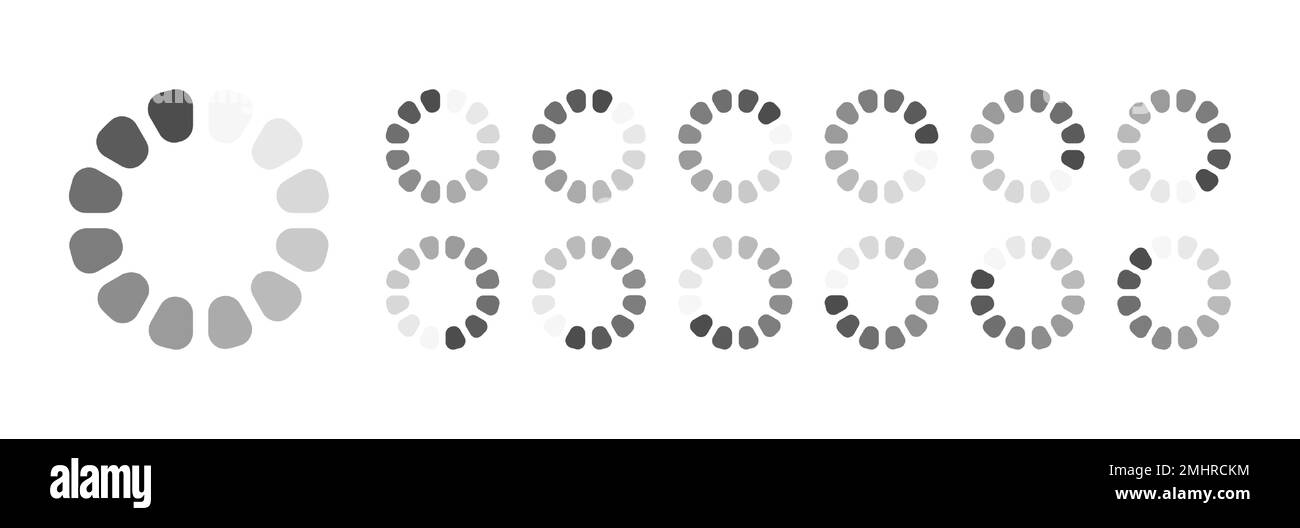 Circular Loading Buffering Icons Vector Stock Vector Image & Art - Alamy