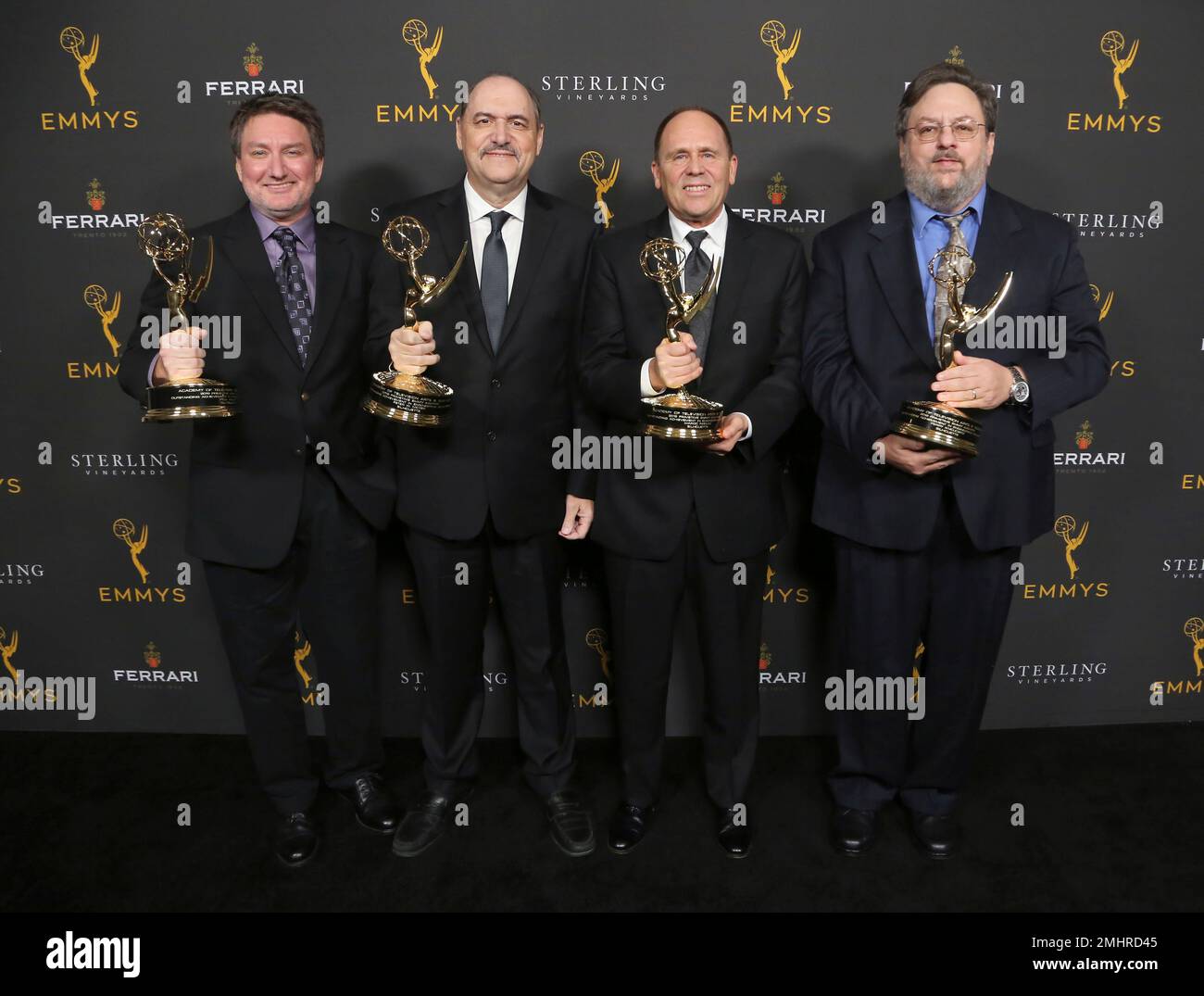Paul Miller, and from left, Peter Moyer, Marco Paolini, and Perry ...