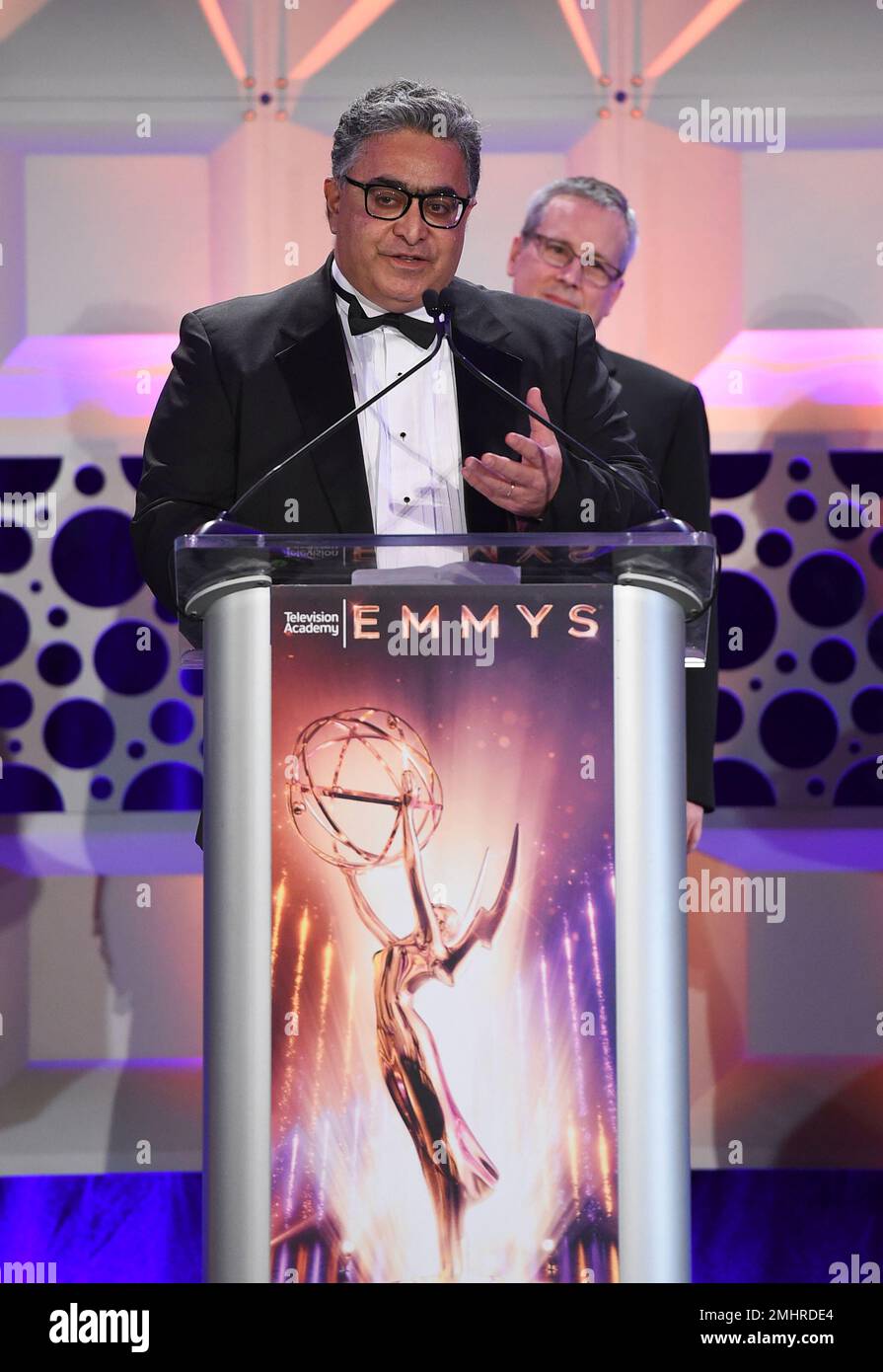 Touradj Ebrahimi of JPEG accepts the Engineering Emmy Award at the 71st ...