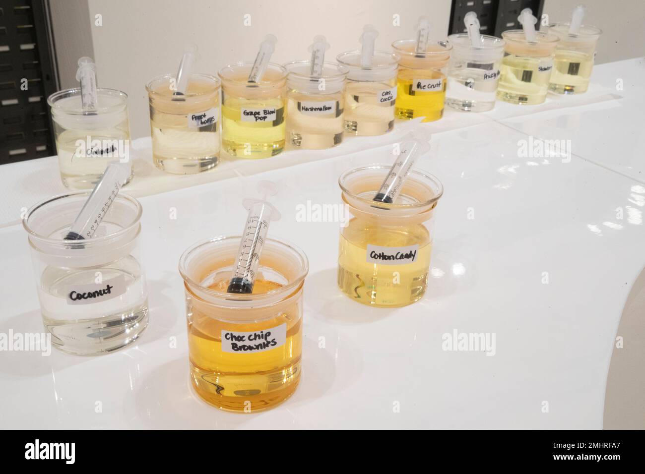 This Oct. 21, 2019, photo shows the various scents available in the ...