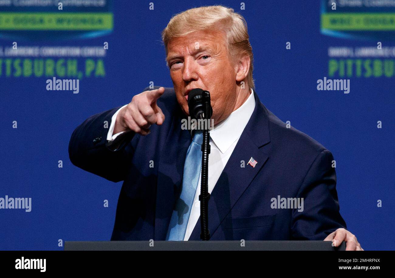 President Donald Trump speaks at the 9th annual Shale Insight ...