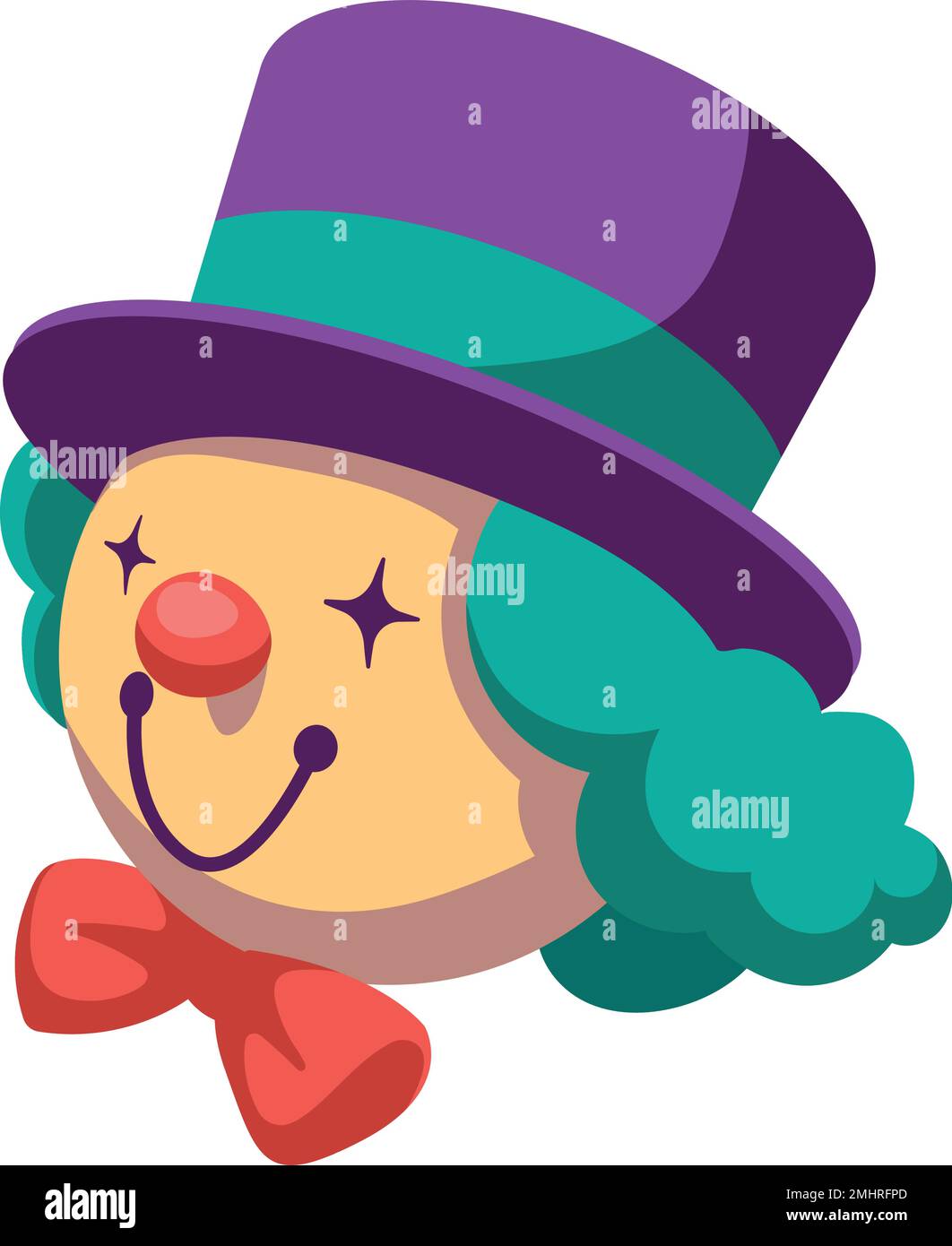 Smiling clown face emoji hi-res stock photography and images - Alamy