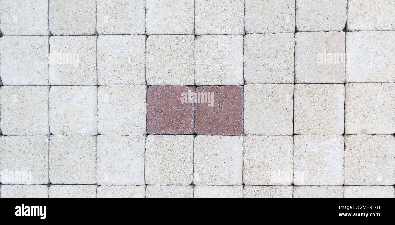 white abstract pattern background of grey red cobblestone pavement in ...