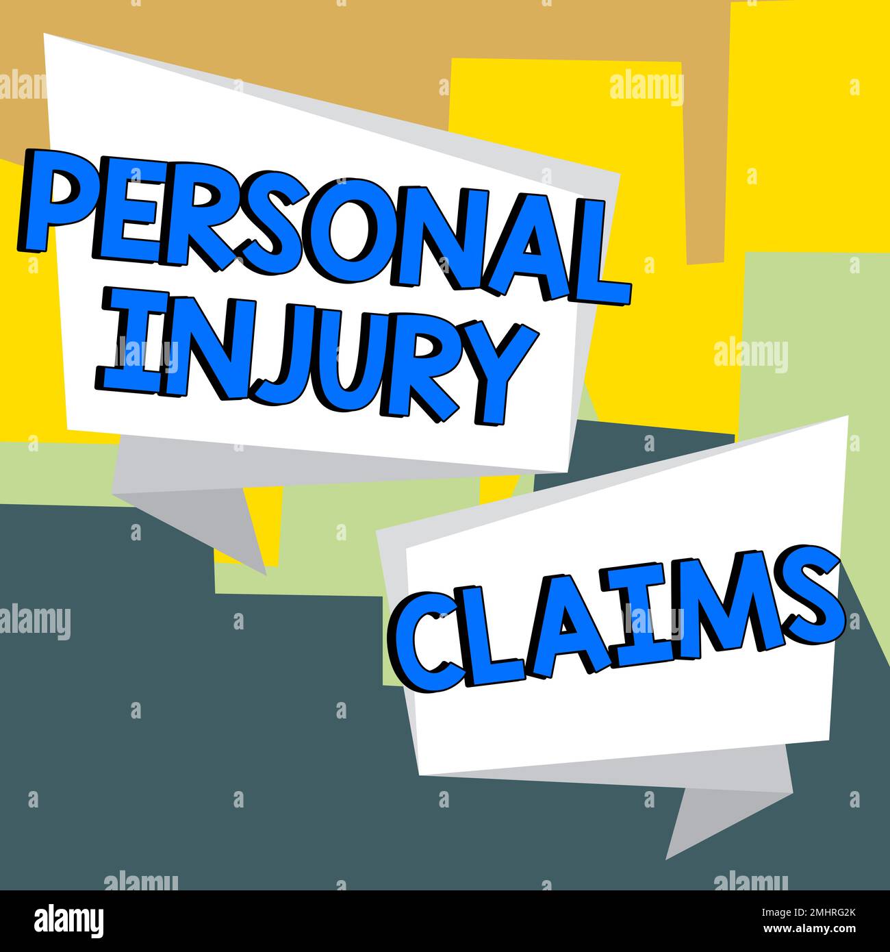Hand writing sign Personal Injury Claims. Business overview being hurt ...