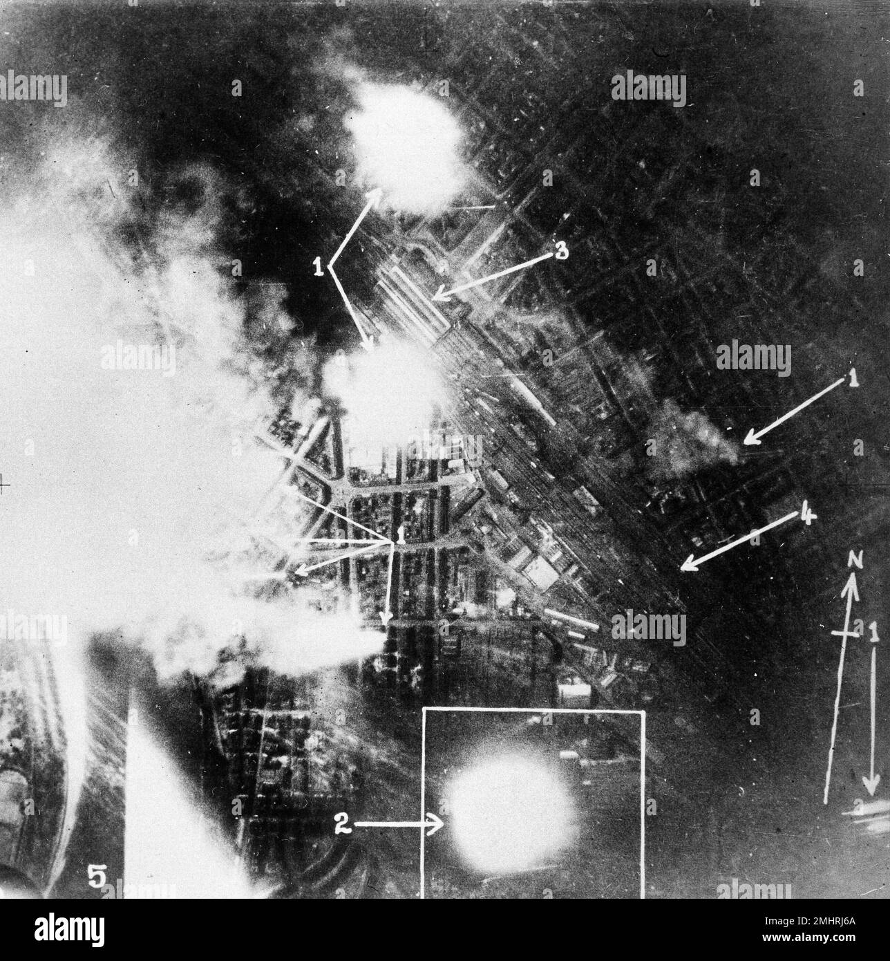 In this photo provided by British Official Photo, is a nighttime aerial ...
