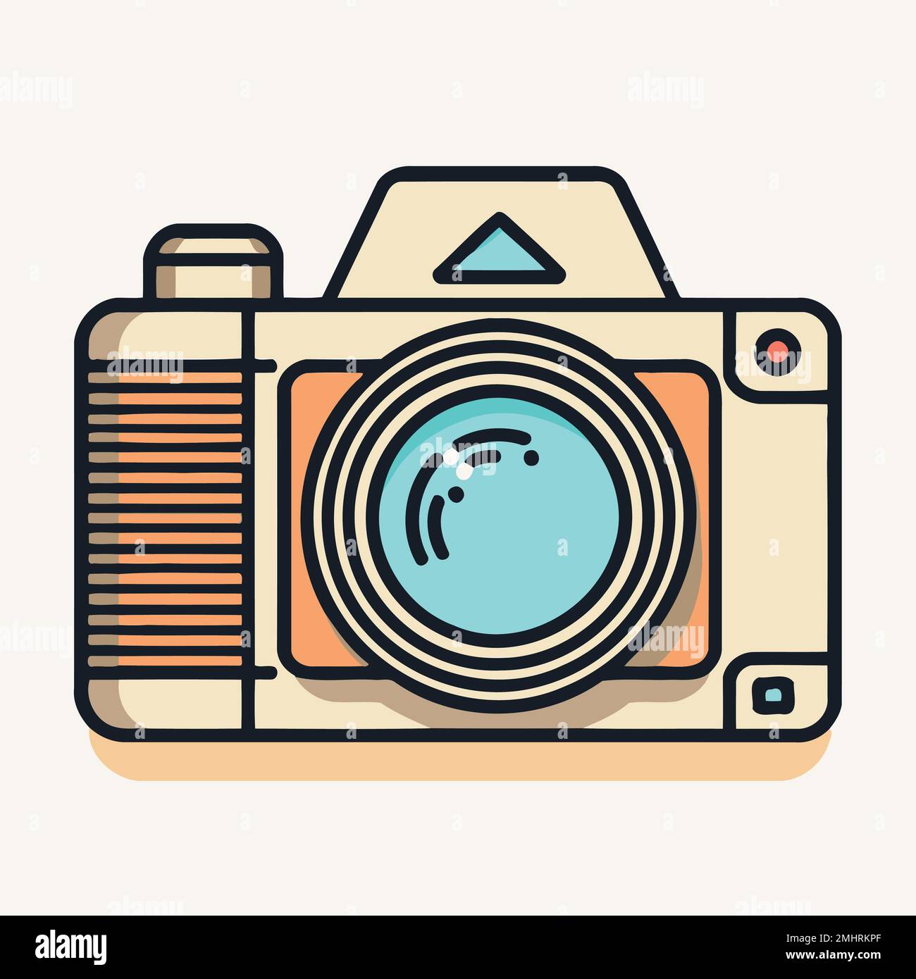Minimalistic and iconic camera icon. Perfect for use in apps, websites ...