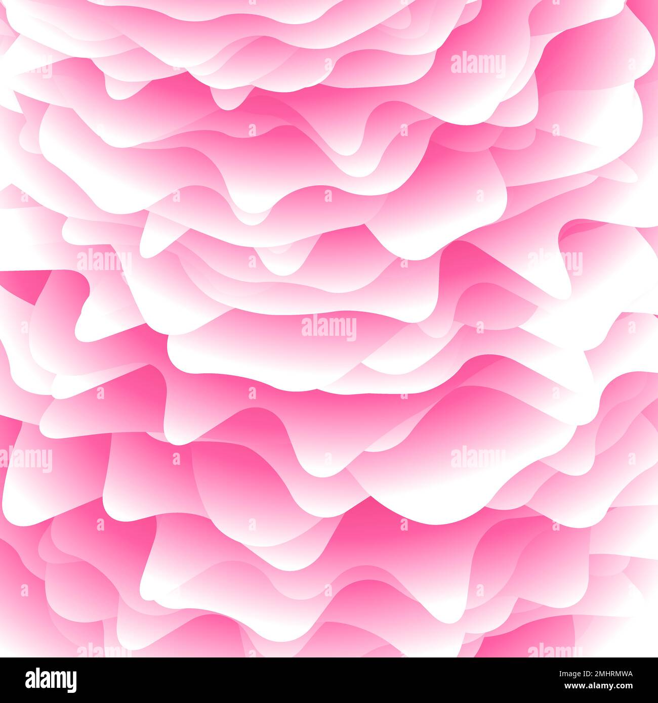 Abstract background with random pink and white gradient layered texture ...