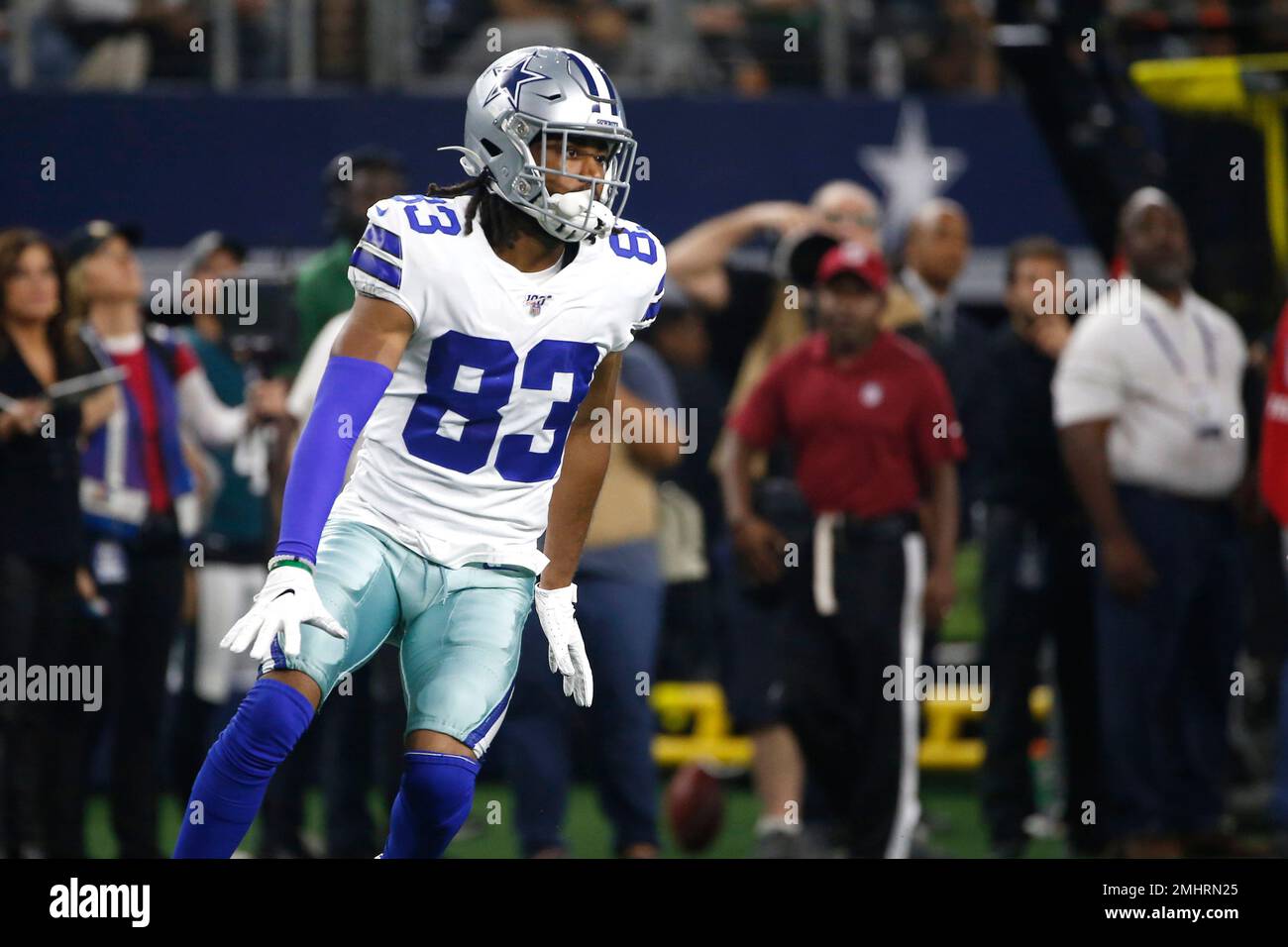 Dallas Cowboys wide receiver Ventell Bryant (83) looks on in the first ...