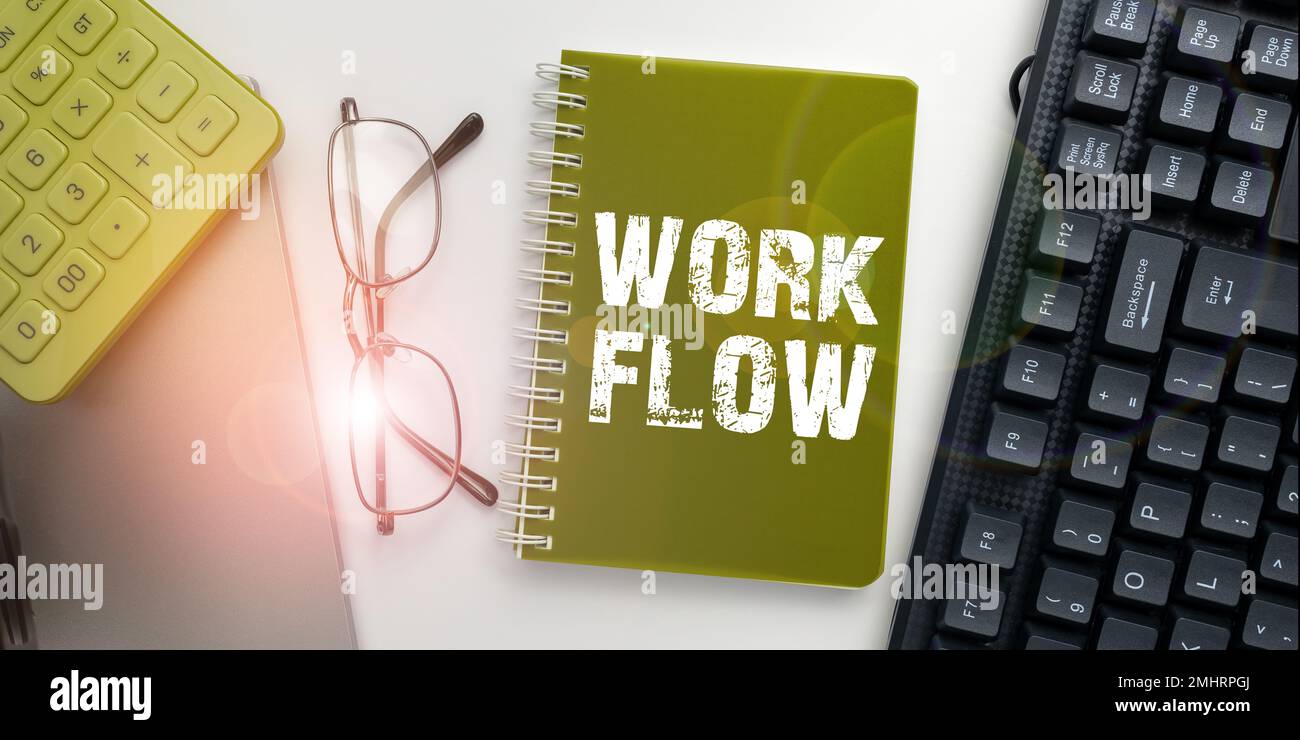 Inspiration showing sign Work Flow. Internet Concept Continuity of a ...