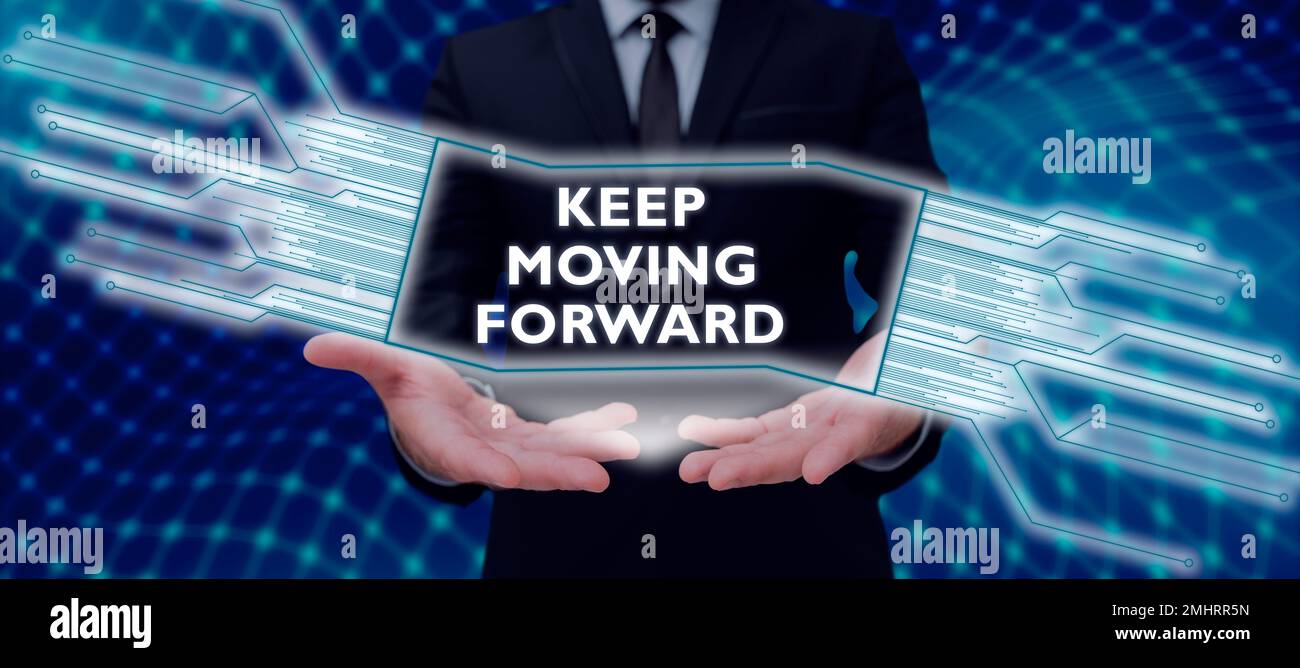 Handwriting text Keep Moving Forward. Word Written on invitation anyone ...