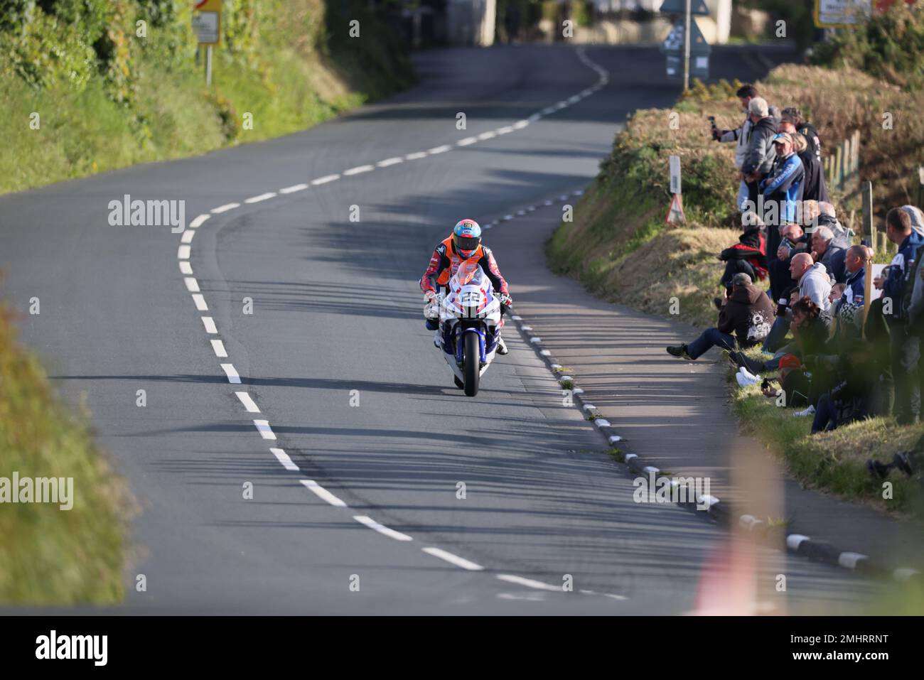 Isle of Man TT 22, Rhencullen Practice Week Stock Photo - Alamy