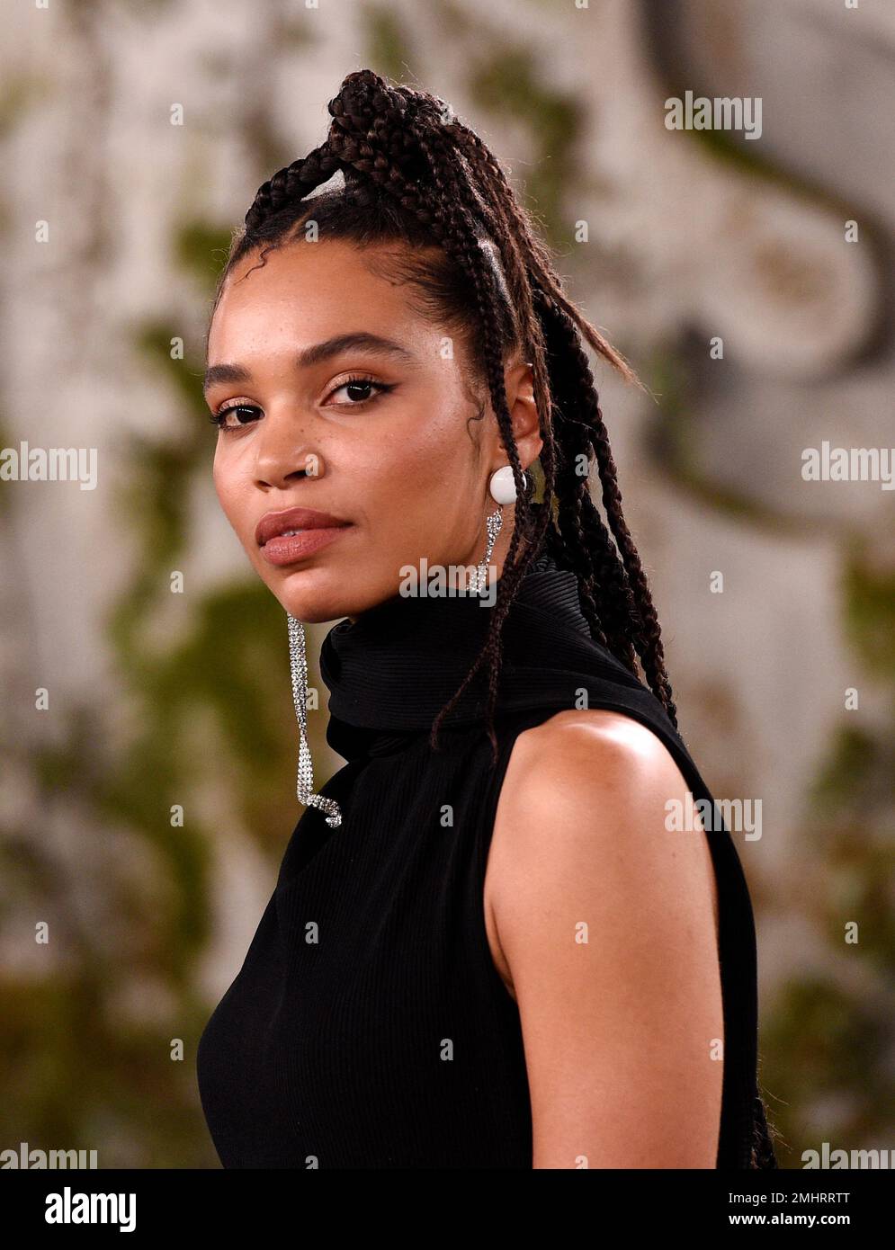 Nesta Cooper, a cast member in the Apple TV+ series "See," poses at the ...