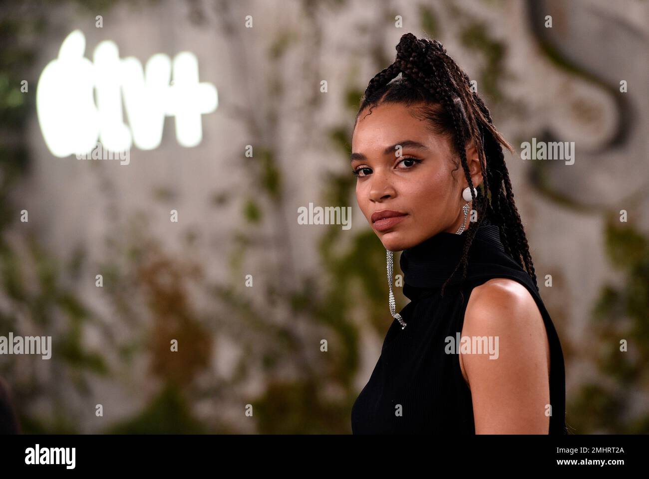 Nesta Cooper, a cast member in the Apple TV+ series "See," poses at the ...