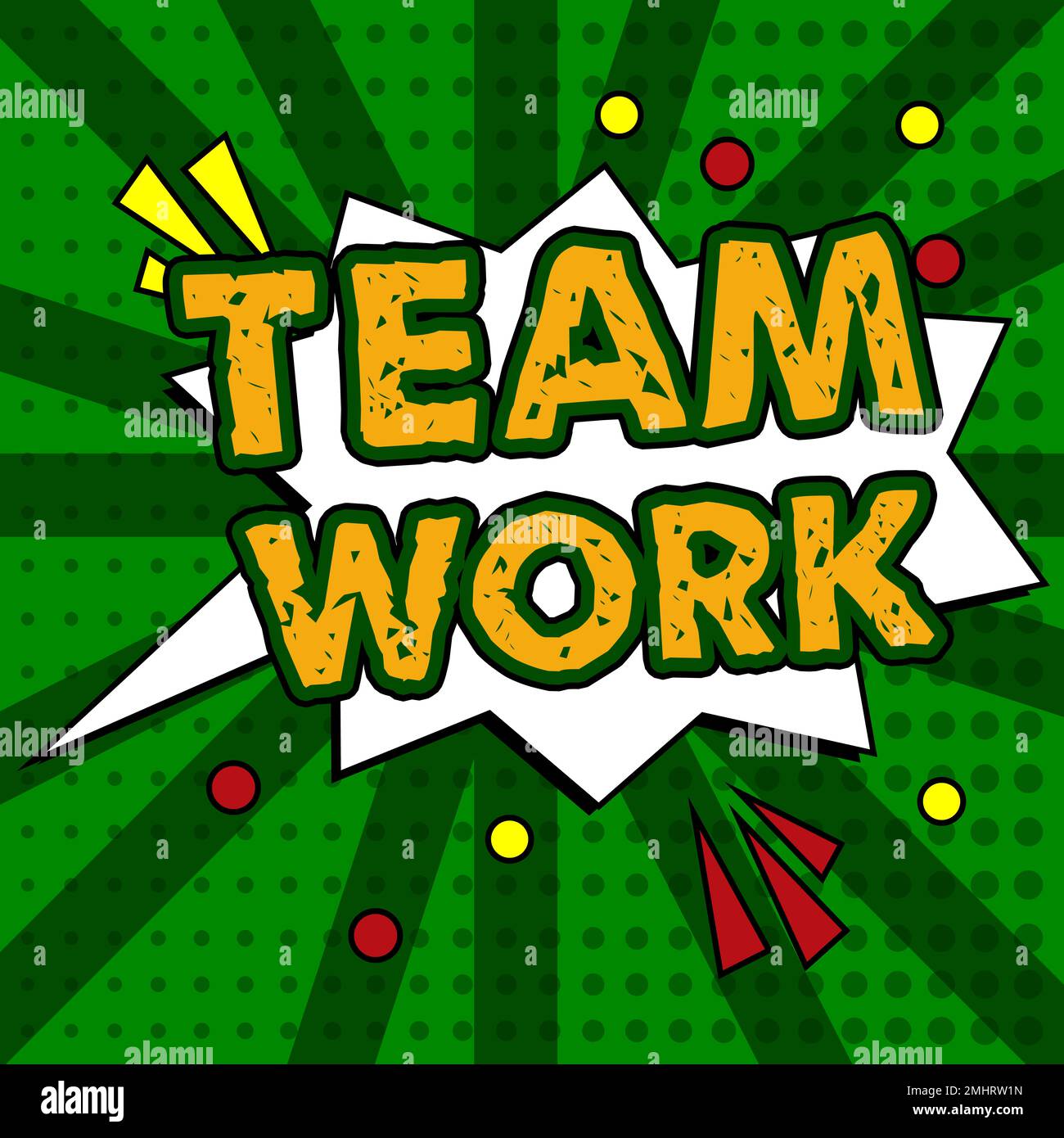 Text sign showing Team Work. Concept meaning Combined action of a group ...