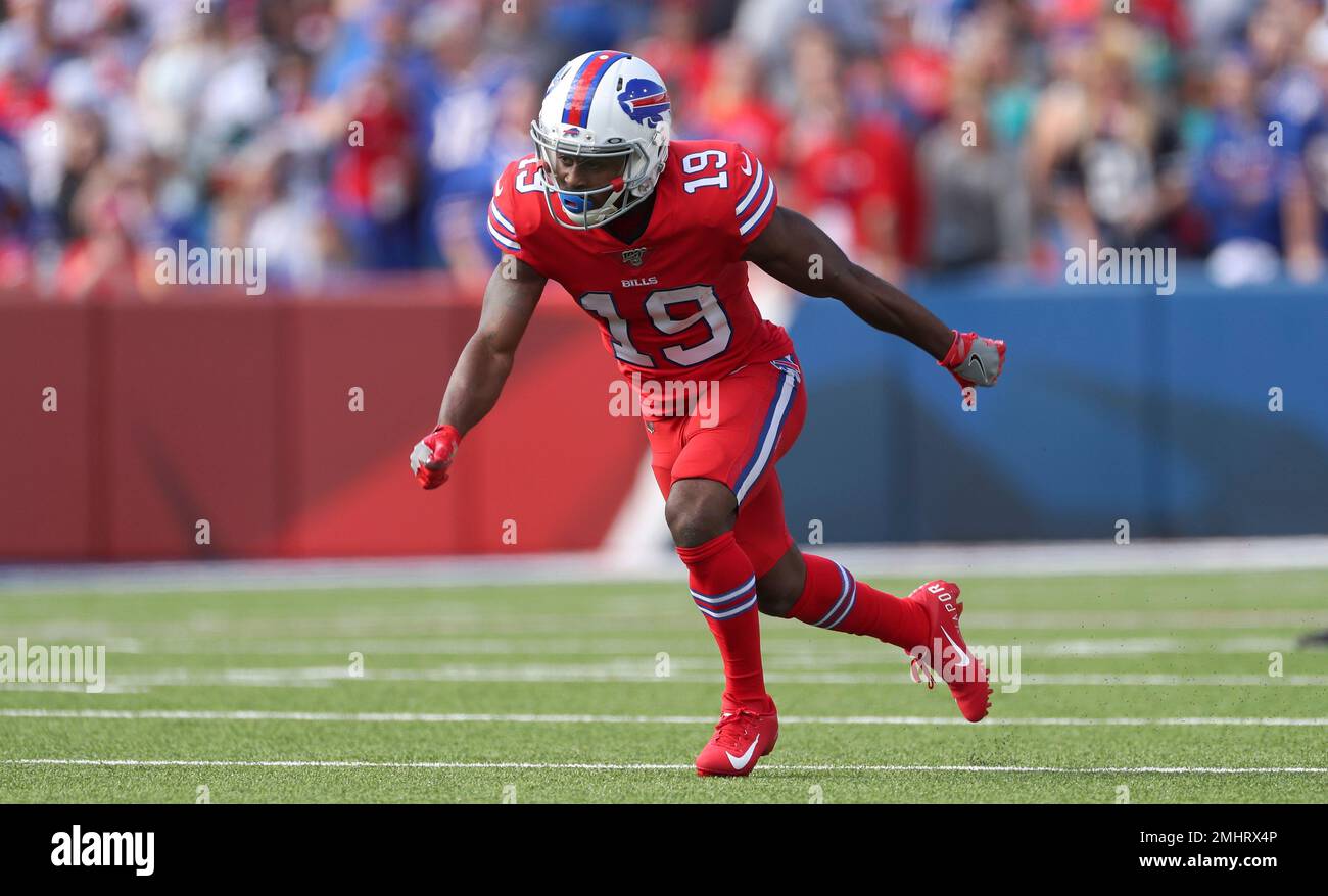 Buffalo Bills wide receiver Isaiah McKenzie runs a pass route against ...