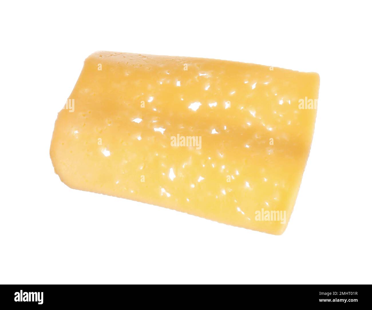 Tasty cheese slice isolated on white. Sandwich ingredient Stock Photo ...
