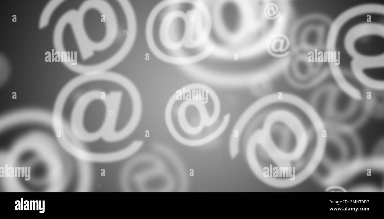 Flying at signs over silver background Stock Photo - Alamy