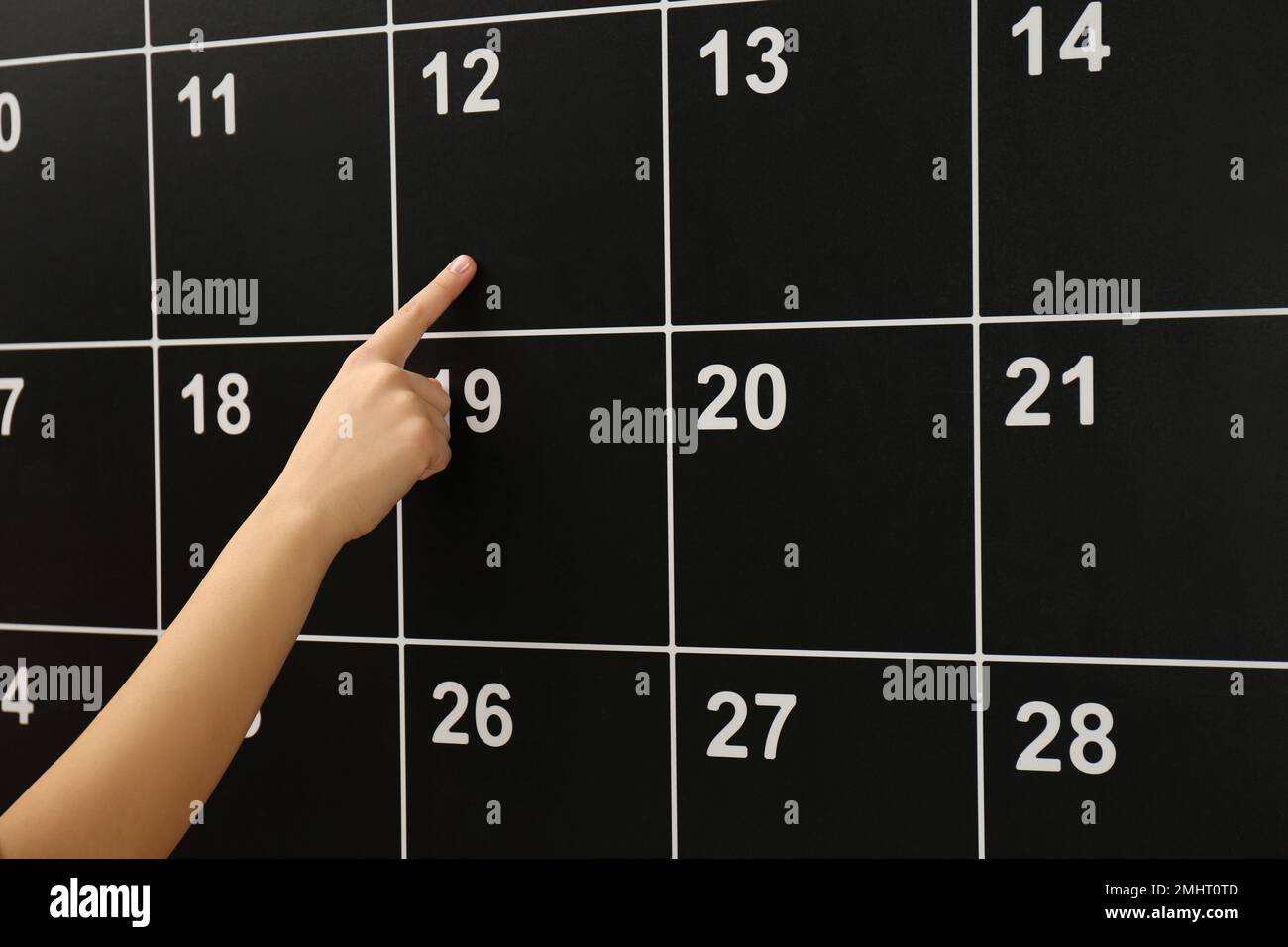 Woman wall calendar hi-res stock photography and images - Alamy