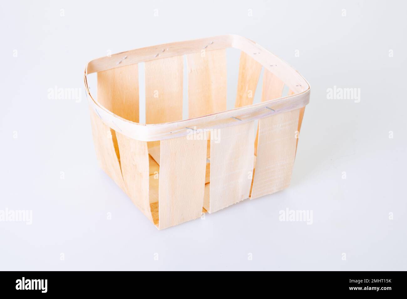 wood box empty fruit wooden crate on white background Stock Photo - Alamy