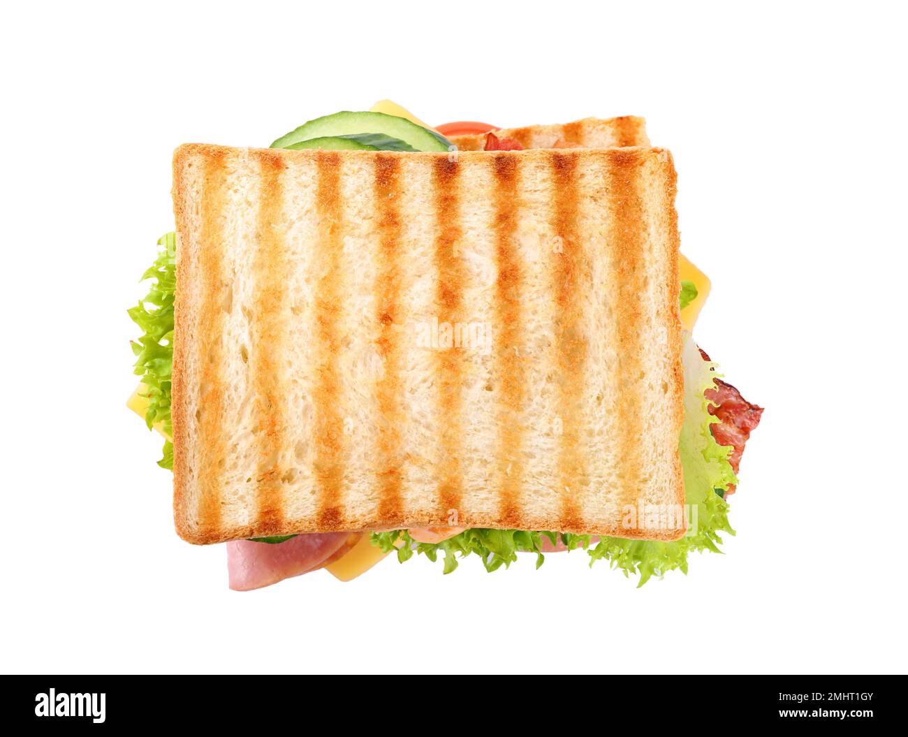 Club sandwich top view Cut Out Stock Images & Pictures - Alamy
