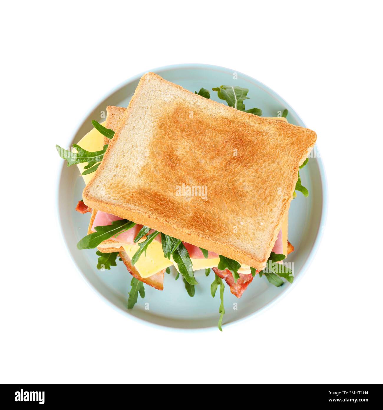 Club sandwich top view Cut Out Stock Images & Pictures - Alamy