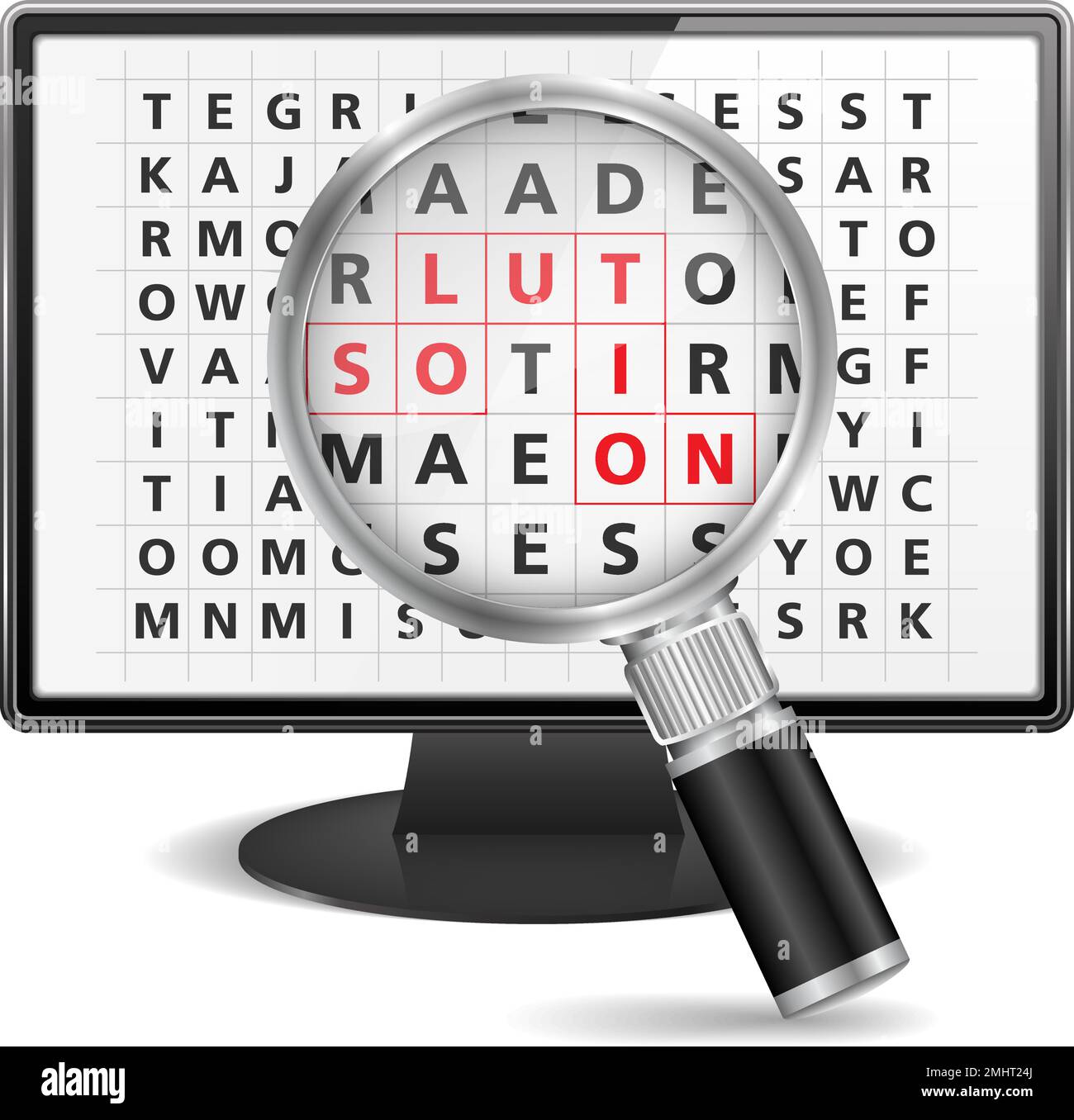 Solution concept, vector eps10 illustration Stock Vector Image & Art ...