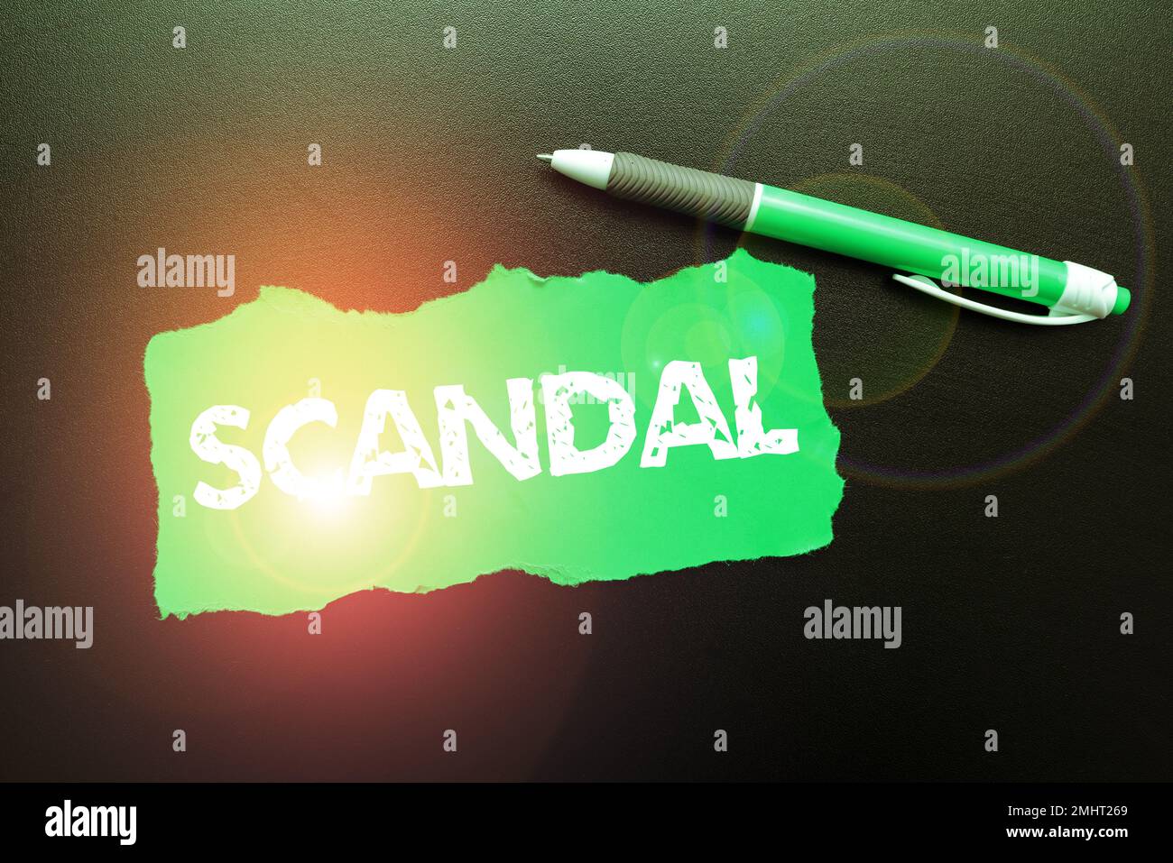Writing displaying text Scandal. Word Written on an action or event ...