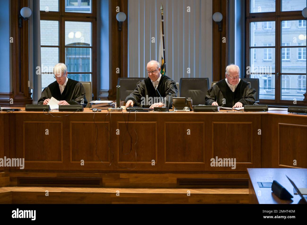 Leipzig, Germany. 27th Jan, 2023. Presiding Judge Michael Dahms (M ...