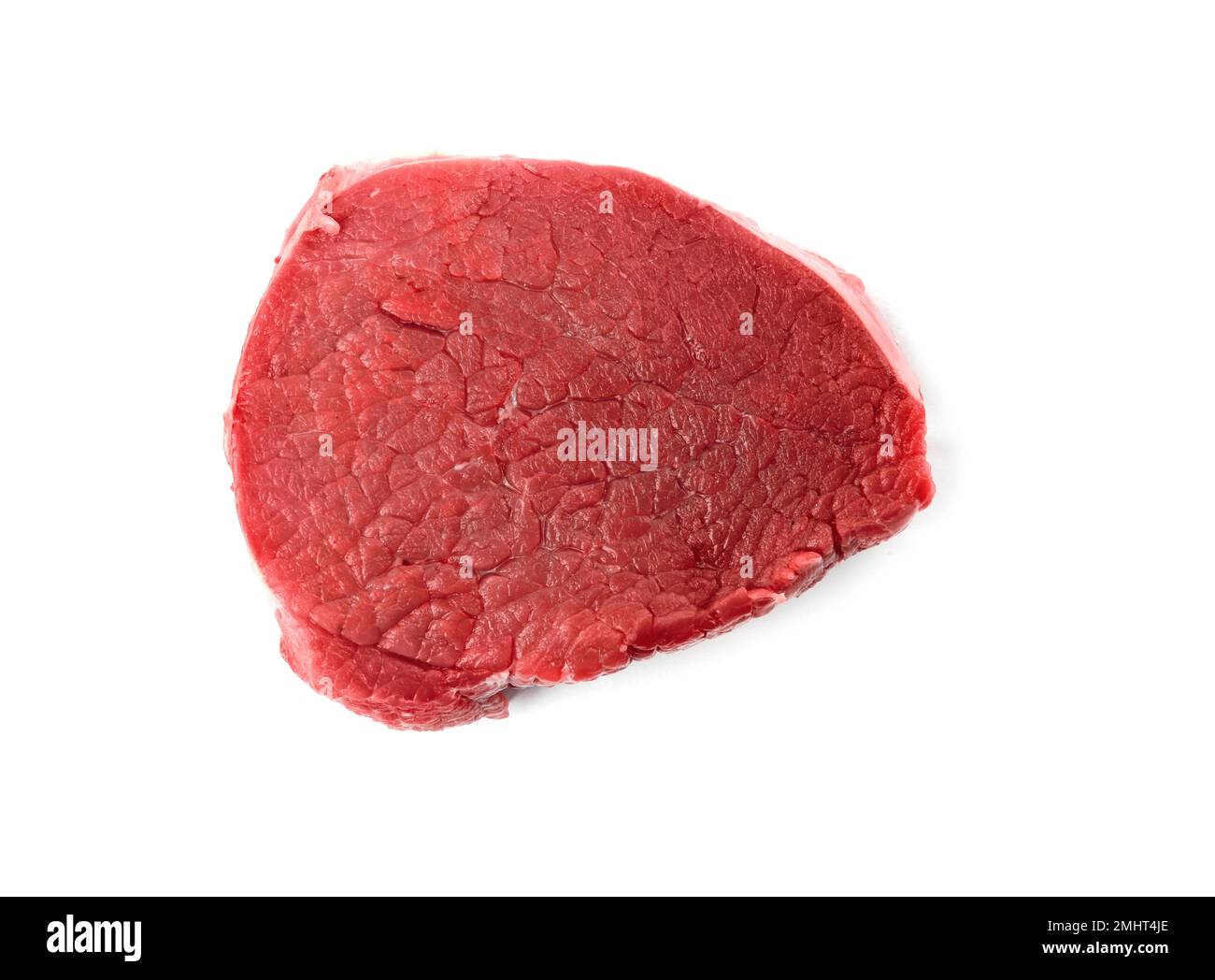 Fresh raw beef cut isolated on white, top view Stock Photo - Alamy