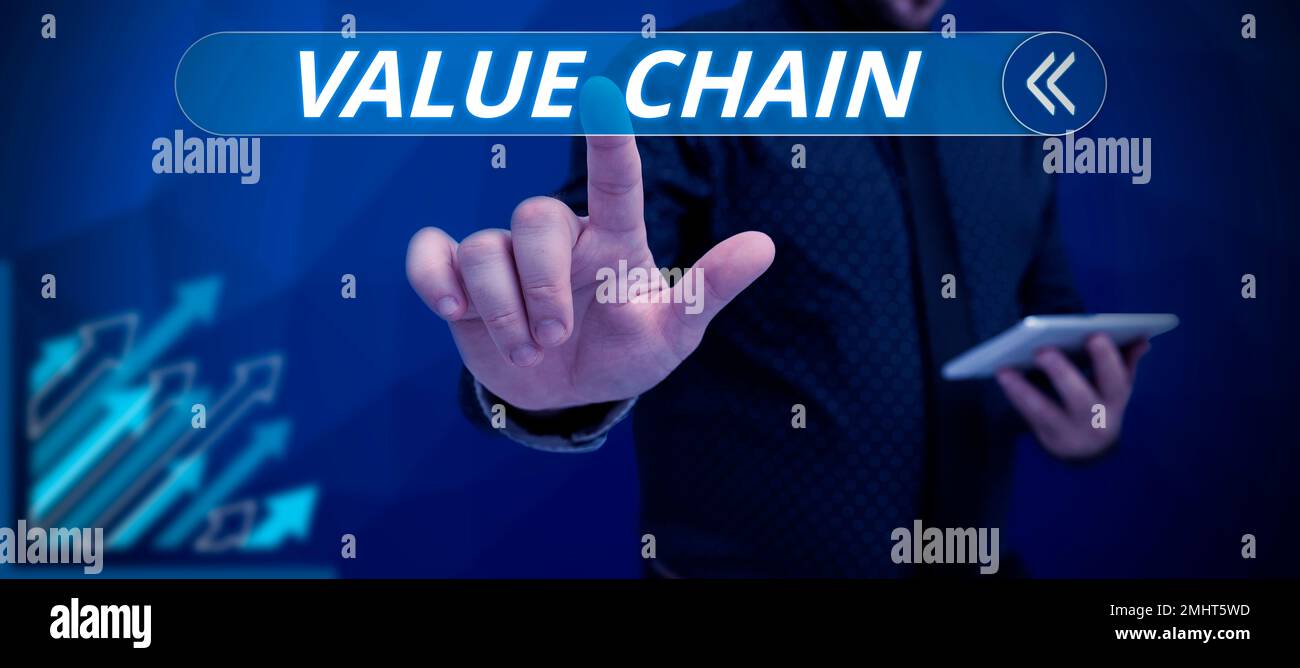 Text caption presenting Value Chain. Word Written on Business ...