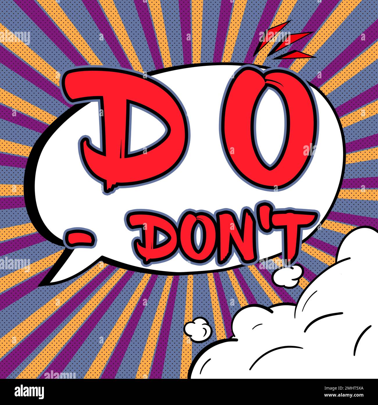 Conceptual display Do Don'T. Business showcase rules and laws on how ...