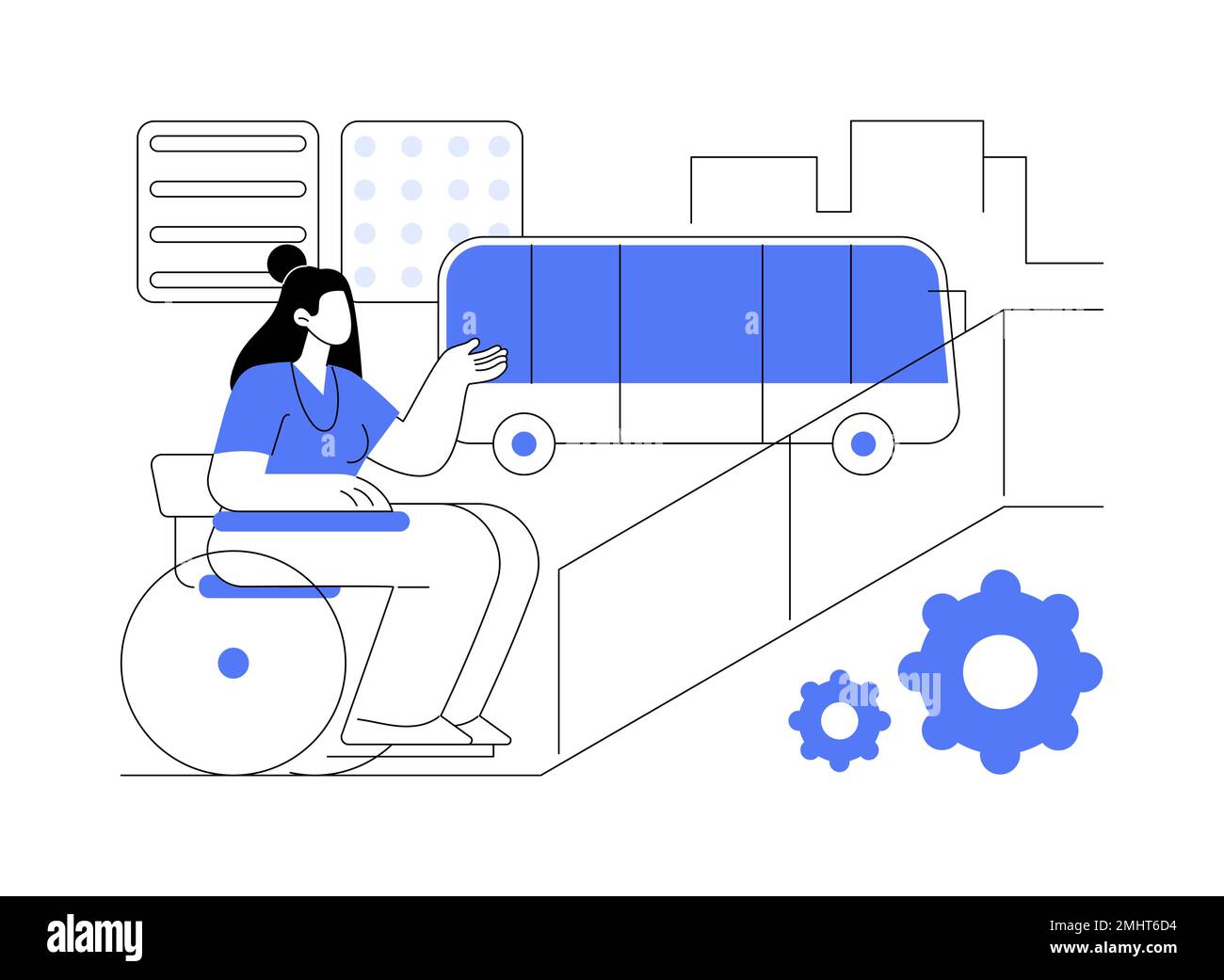 Accessible environment design abstract concept vector illustration ...