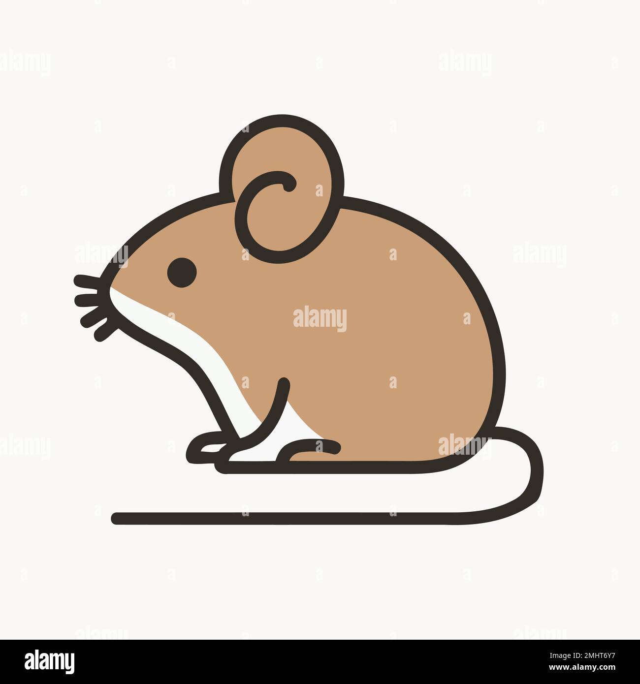 Vector illustration of small rodent mammal animal isolated Stock Vector ...