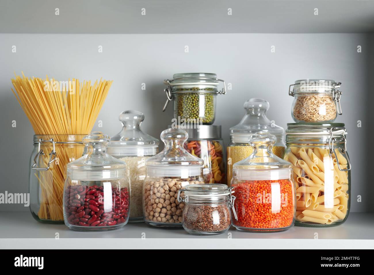 Glass jars different pasta hi-res stock photography and images - Alamy